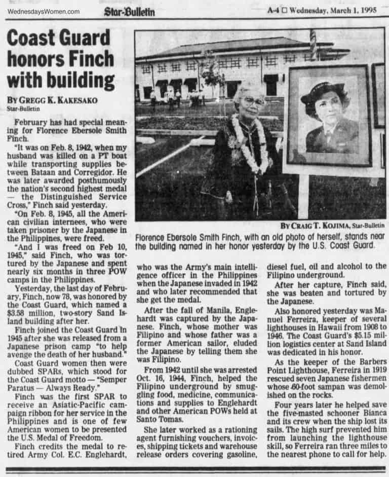 Hidden WWII Hero: Filipina-American Florence Finch - WednesdaysWomen